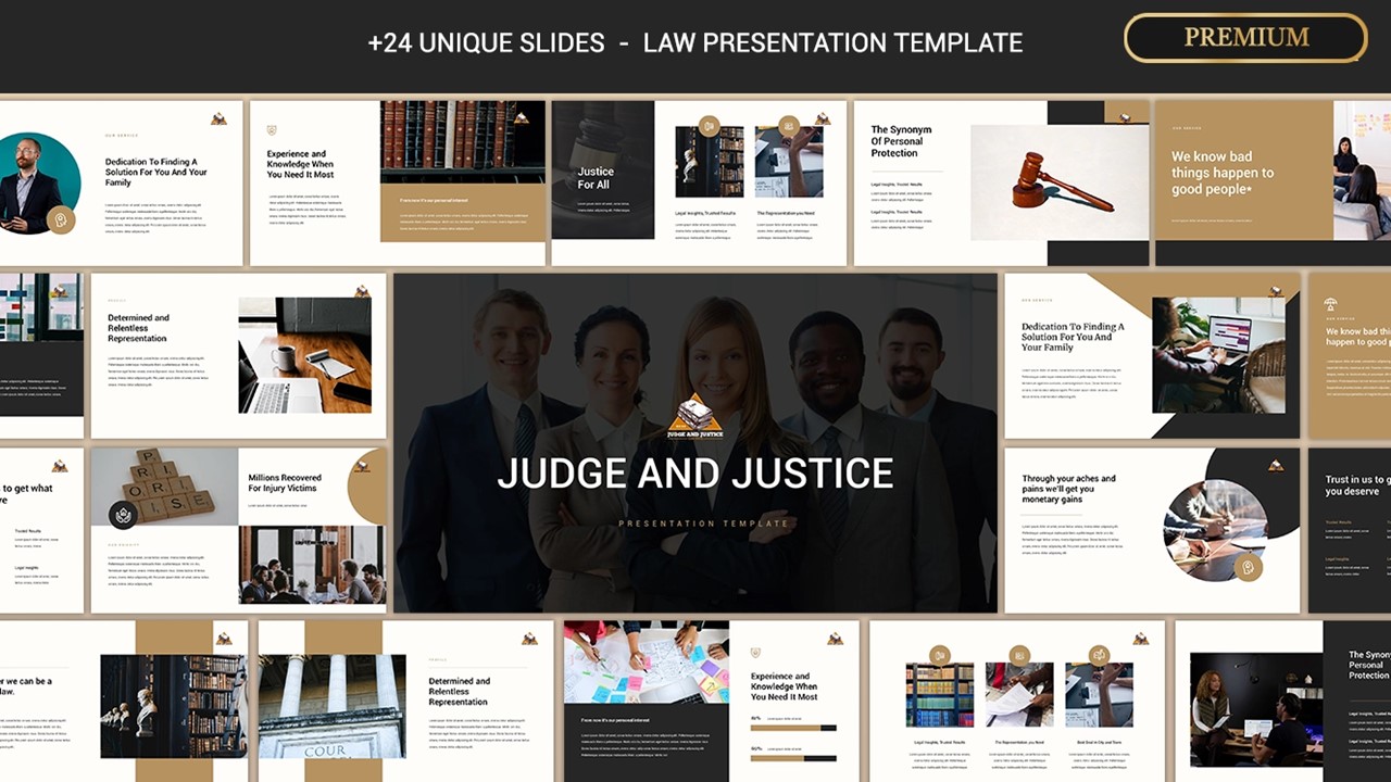 Judge And Justice Presentation Template | Google Slides Themes