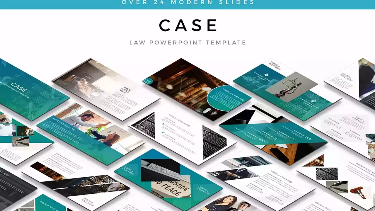 Legal Themed Powerpoint Template