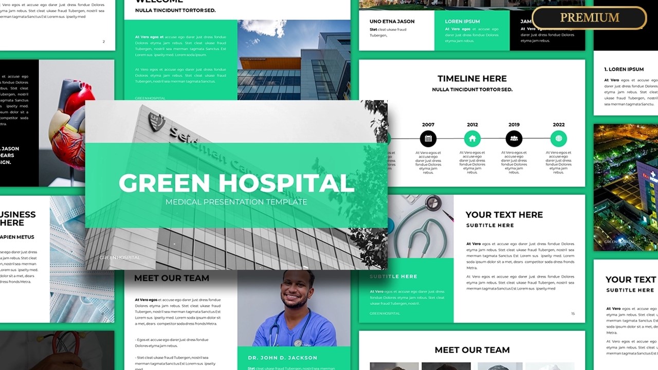 Green Hospital Presentation Template | Google Slides Themes
