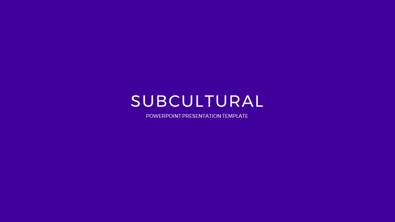 Subcultural Phenomenon Presentation Template | Google Slides Themes